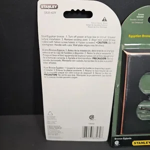 Stanley | Accents | Stanley S835629 Wall Plate Egyptian Bronze 3 Packs ...